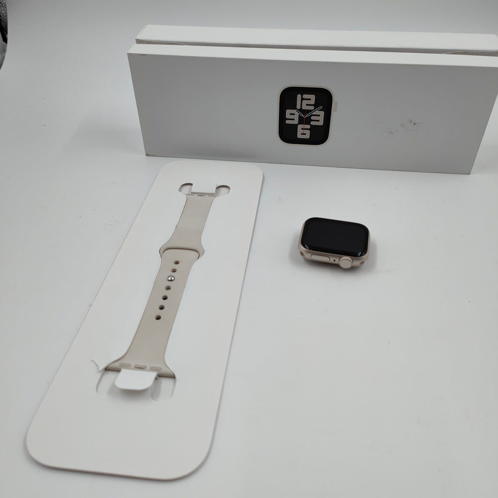 Apple Watch SE (2024) 40mm Starlight Sport Band S/M | smartwatches